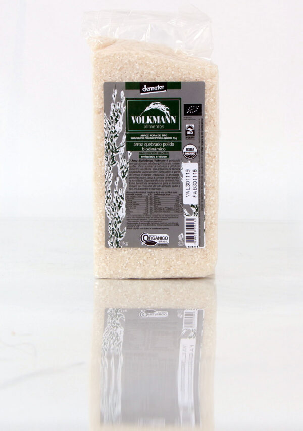 ARROZ QUEBRADO POLIDO BIODINÂMICO VOLKMANN – Volkmann Alimentos